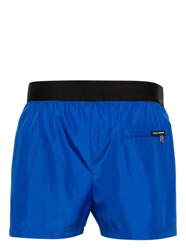 Dolce & Gabbana Logo-waistband Swim Shorts