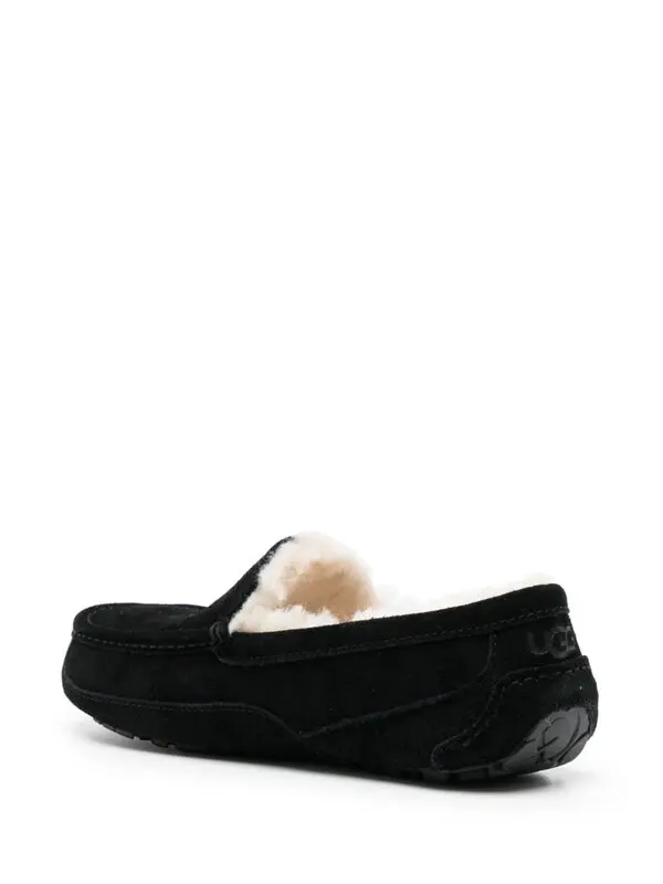 UGG Ascot Matte Suede Slippers - Black