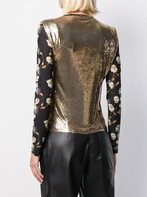 Rabanne Embellished Tank Top - Gold