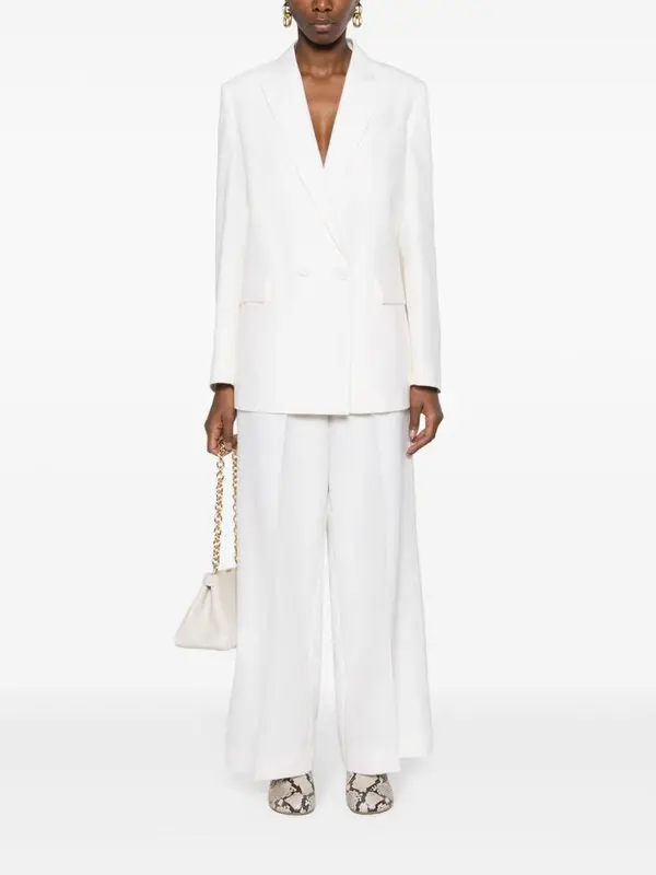 Fabiana Filippi Peak-lapels Double-breasted Blazer - White