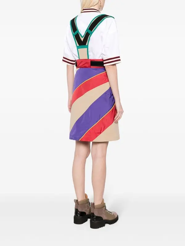 Kolor Colour-block Dungaree Dress - Multicolour