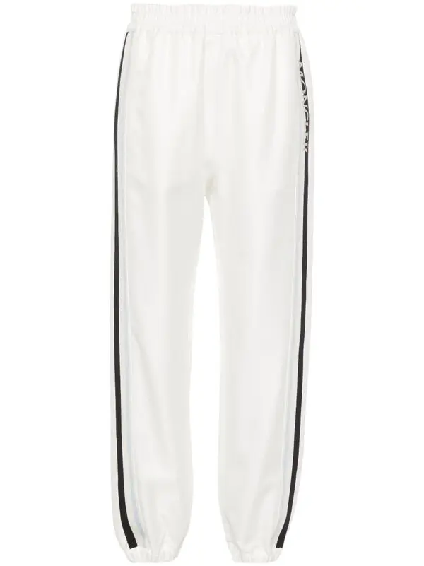Moncler Logo-embroidered Track Pants - Neutrals