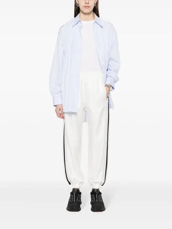 Moncler Logo-embroidered Track Pants - Neutrals