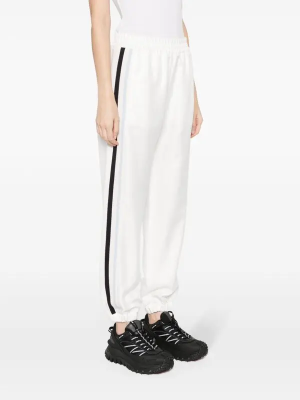 Moncler Logo-embroidered Track Pants - Neutrals
