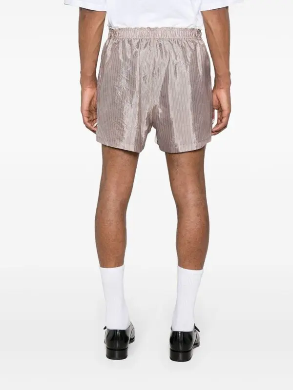 Martine Rose Striped Lace-trim Shorts