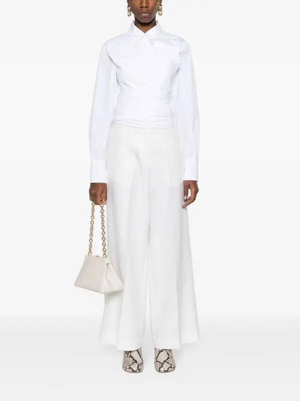 Fabiana Filippi Wrap-design Cotton Shirt