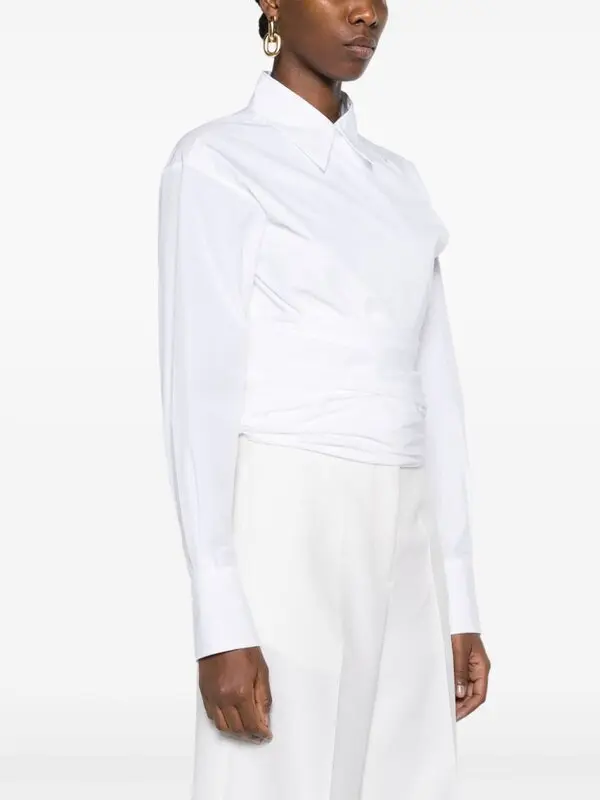 Fabiana Filippi Wrap-design Cotton Shirt