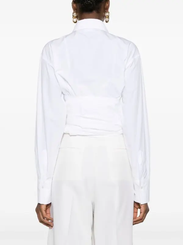 Fabiana Filippi Wrap-design Cotton Shirt