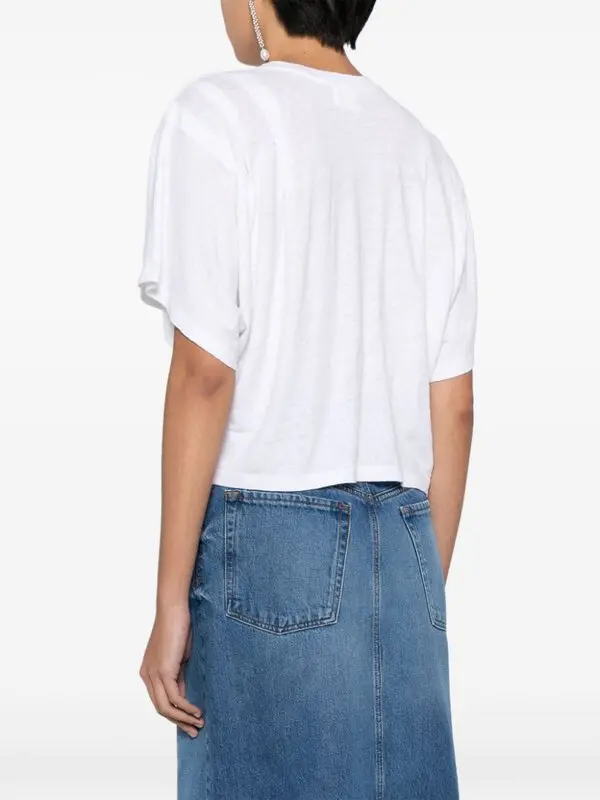 MARANT ETOILE Kyanza Linen T-shirt - White