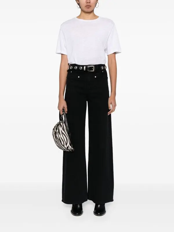 MARANT ETOILE Zewel Linen T-shirt - White