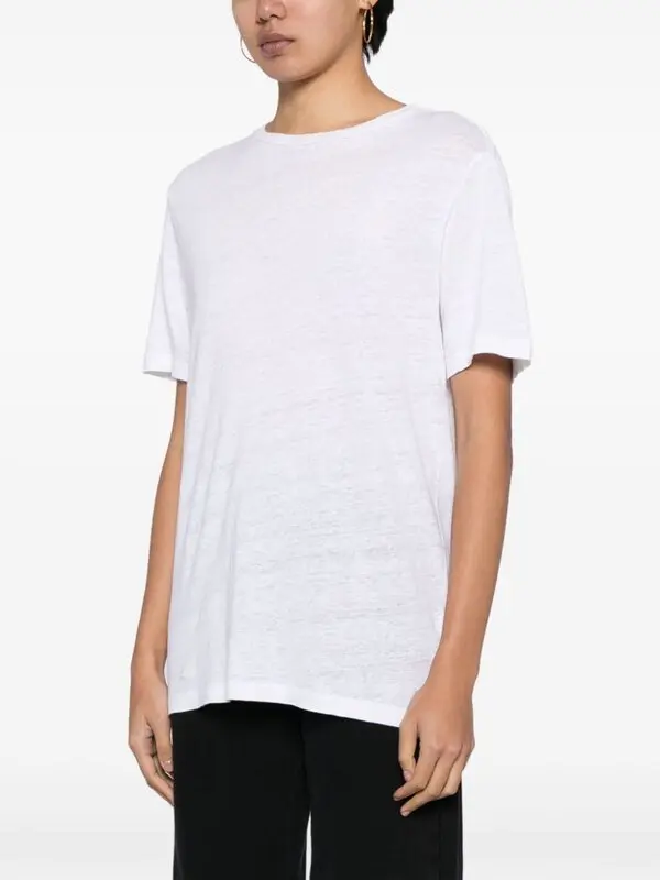 MARANT ETOILE Zewel Linen T-shirt - White