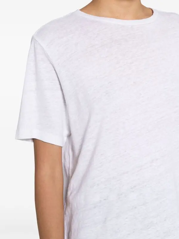 MARANT ETOILE Zewel Linen T-shirt - White