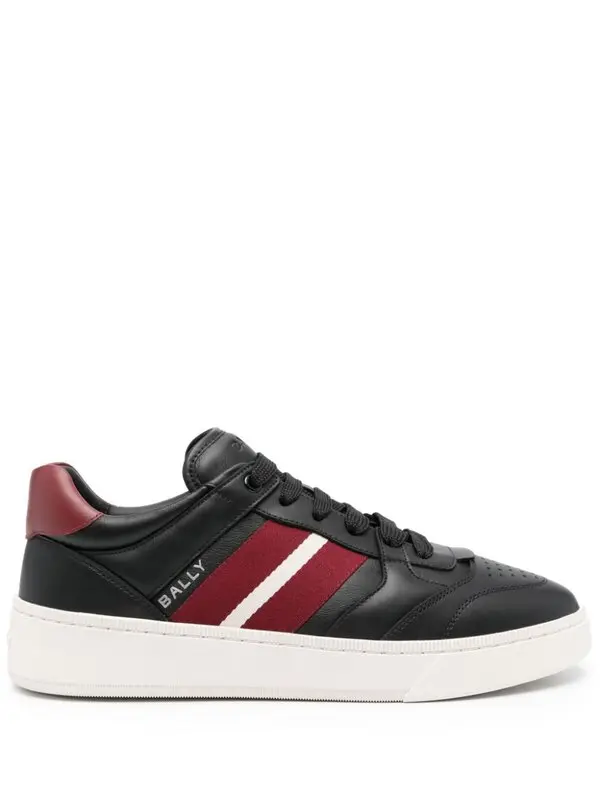 Bally Raise Leather Sneakers - Black