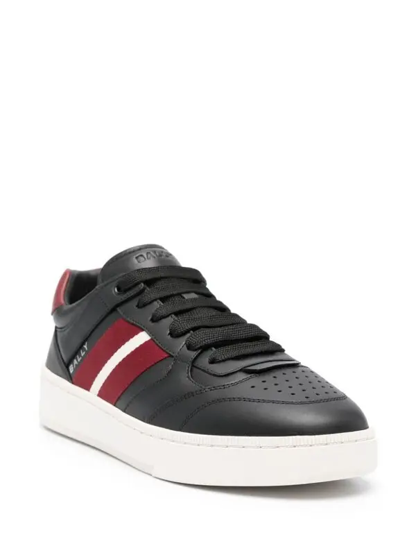 Bally Raise Leather Sneakers - Black