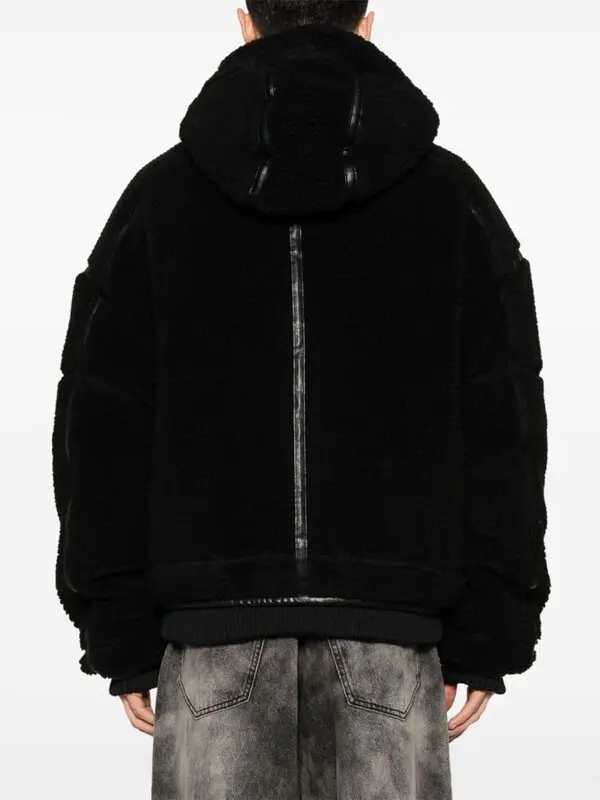 JUUN.J Faux-shearling Hooded Jacket