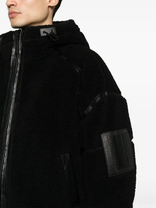 JUUN.J Faux-shearling Hooded Jacket