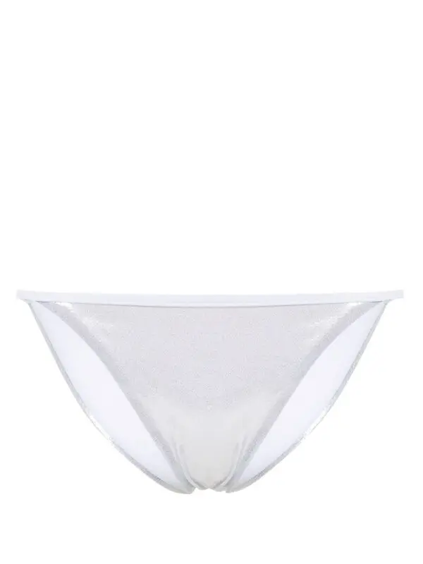 Dsquared2 High-cut Bikini Bottom - Silver