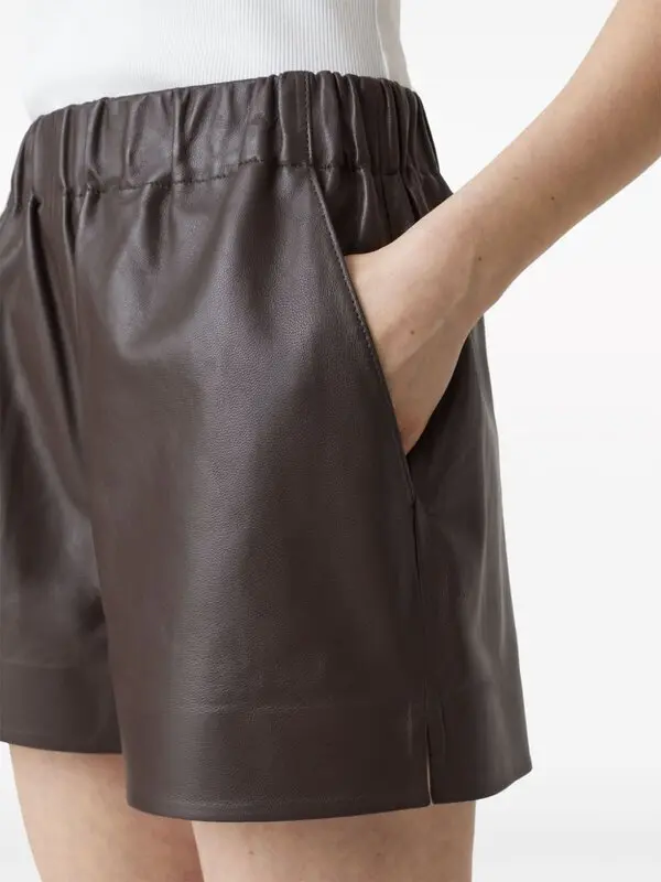 Closed Lambskin Shorts