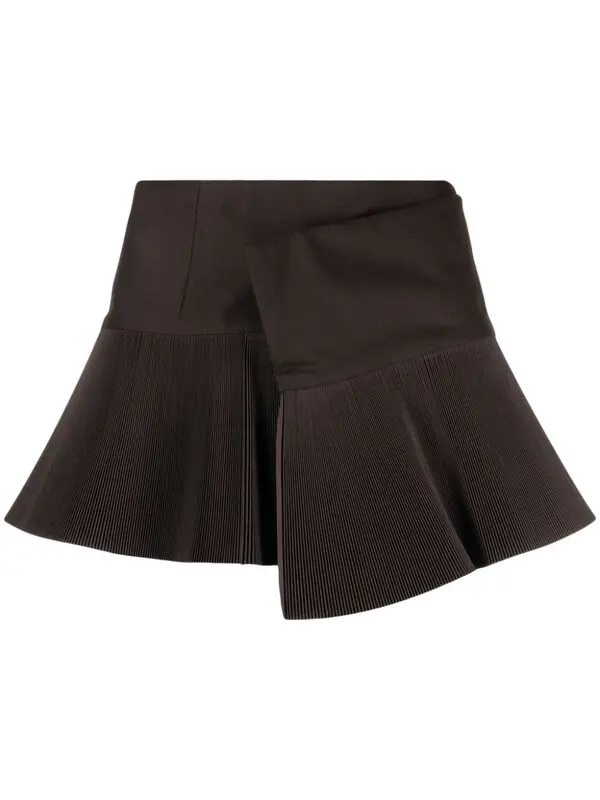 JNBY Asymmetric Wrap Miniskirt
