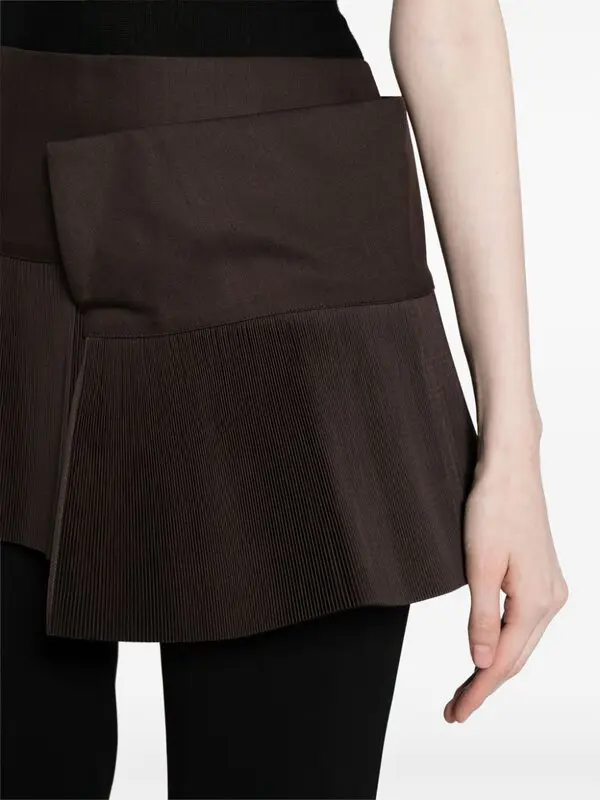 JNBY Asymmetric Wrap Miniskirt