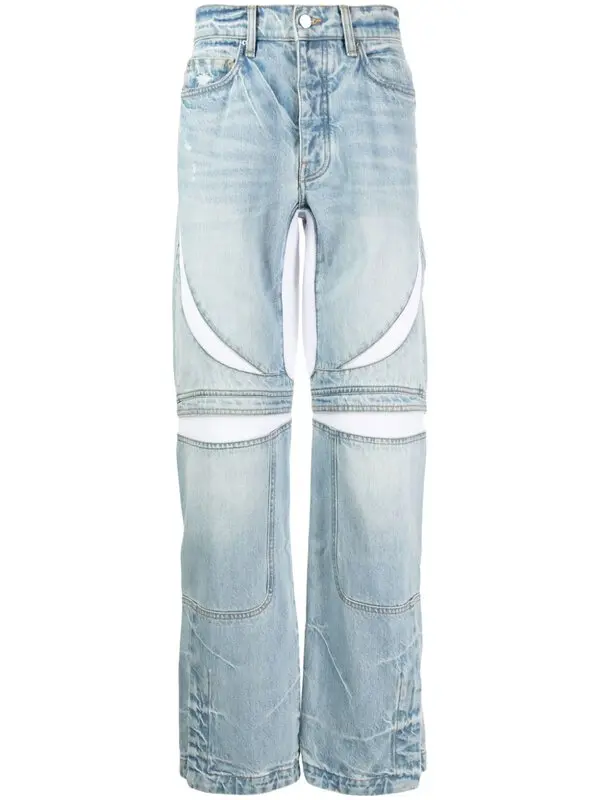 Amiri Mx-3 Straight-leg Jeans - Blue