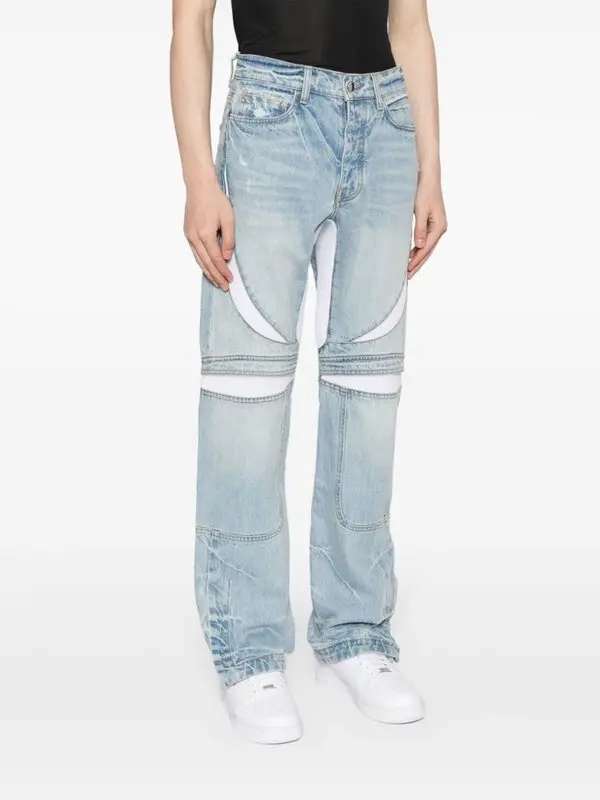 Amiri Mx-3 Straight-leg Jeans - Blue