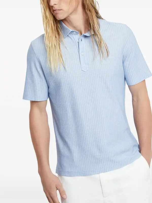 Brunello Cucinelli Ribbed-knit Polo Shirt