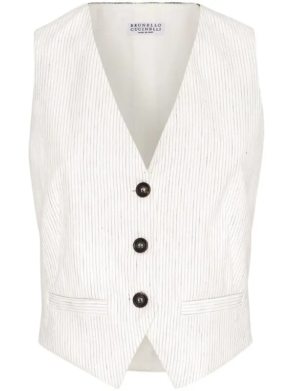 Brunello Cucinelli Pinstripe Waistcoat