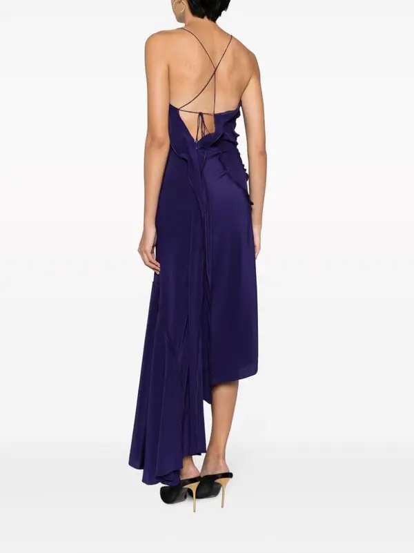 Victoria Beckham Asymmetric Silk Dress
