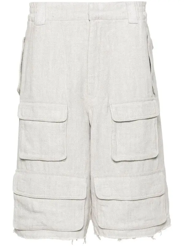 MISBHV Linen Blend Cargo Shorts