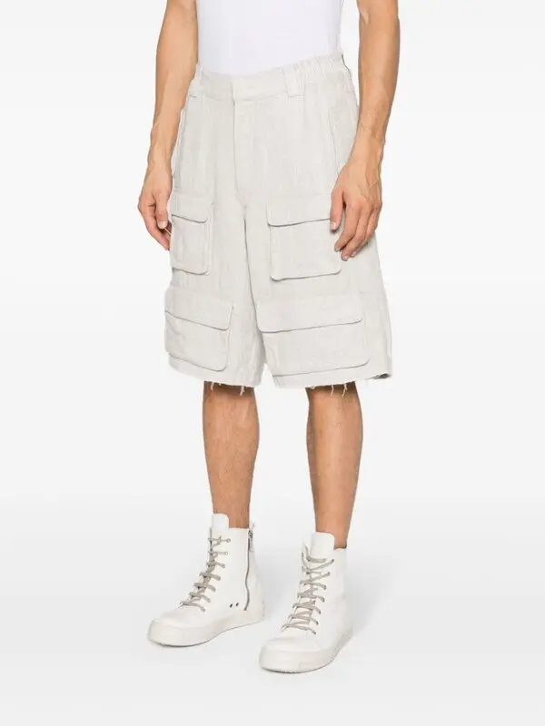 MISBHV Linen Blend Cargo Shorts