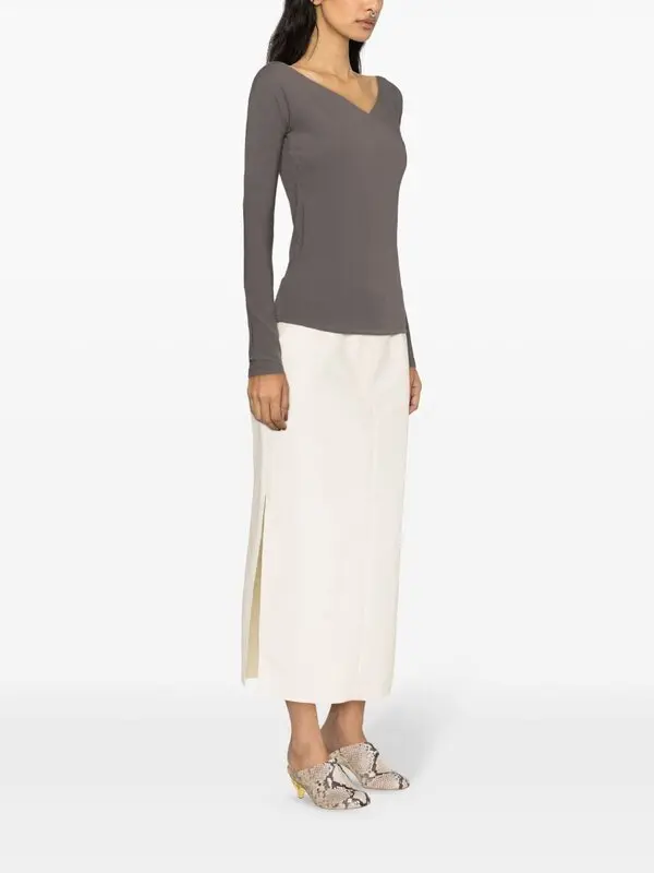 Fabiana Filippi Asymmetric Neck Layered Blouse