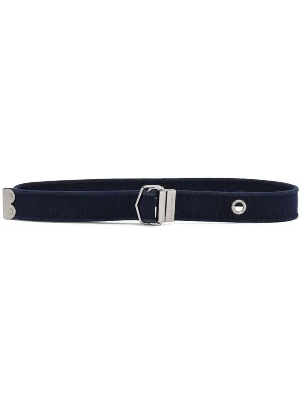 Dolce & Gabbana Logo-print Buckled Belt - Blue