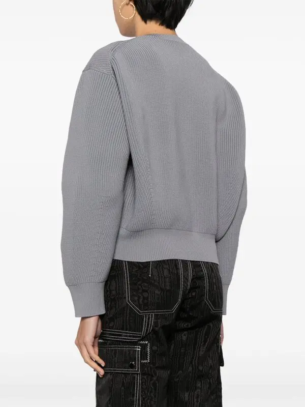 JNBY Ribbed Knit Cardigan - Blue
