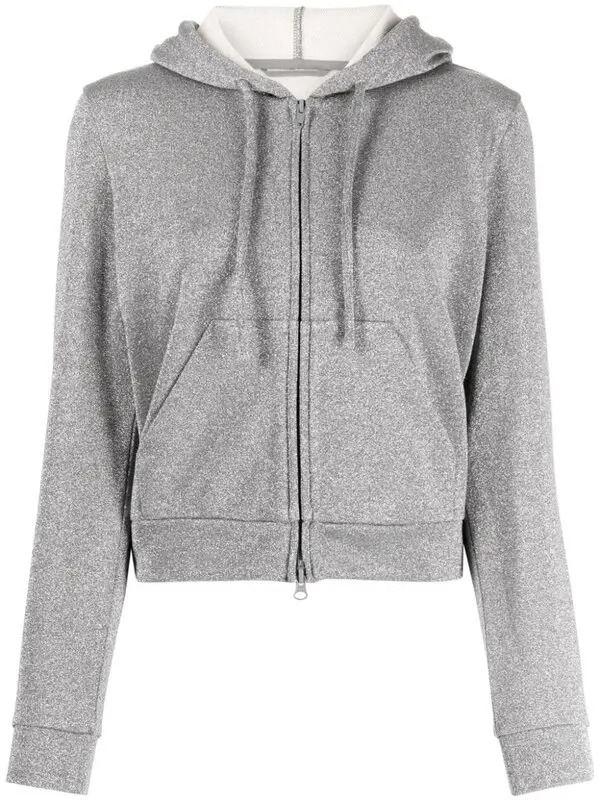 JNBY Glittered Zip-front Hoodie