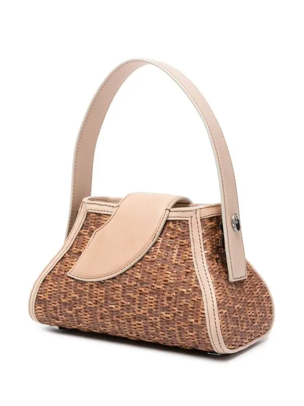 Gcds Comma Woven-raffia Bag