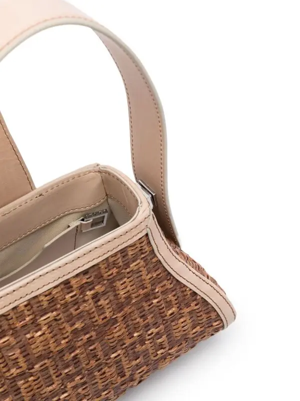 Gcds Comma Woven-raffia Bag