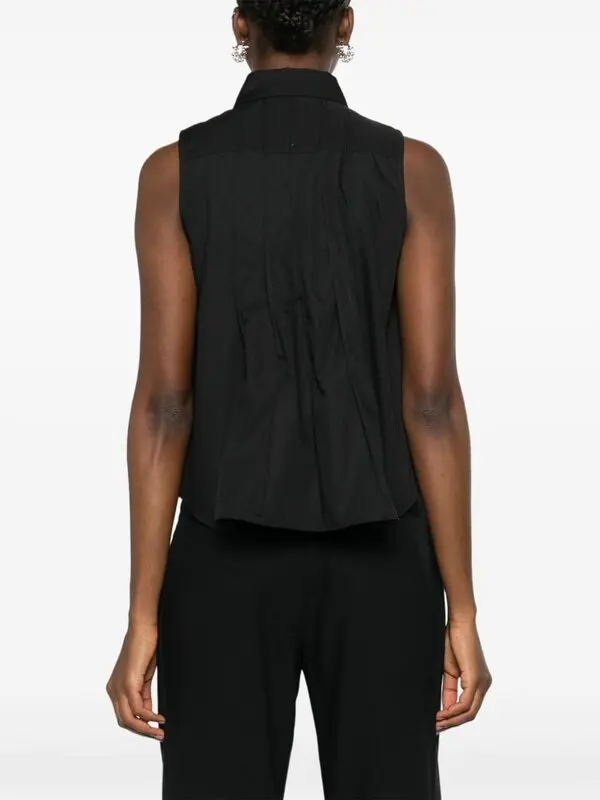 Sacai Sleeveless Pleated Shirt