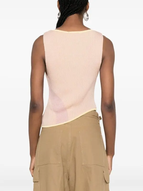 Gcds Comma Asymmetric Ribbed Top