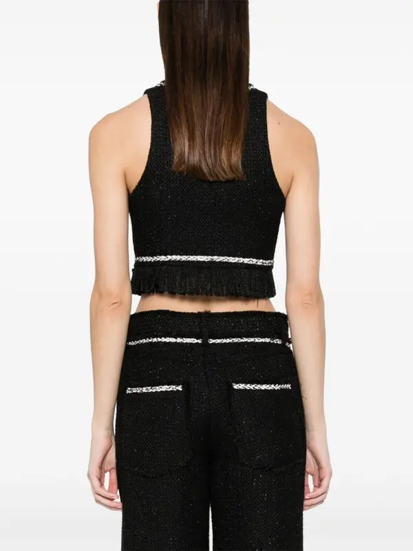 Giuseppe Di Morabito Rhinestone-embellished Bouclé Vest