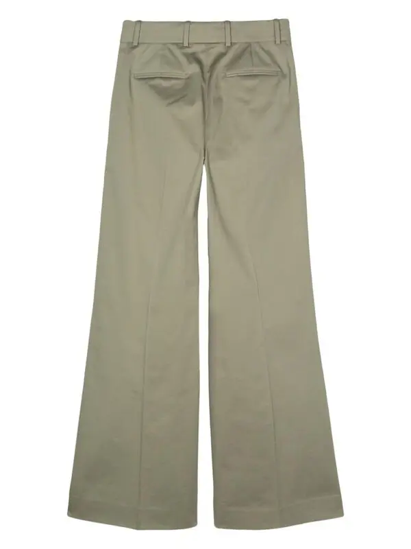 Kiton Poplin Wide-leg Trousers