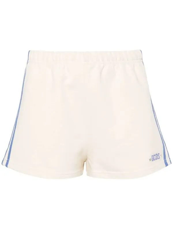 Gcds Logo-embroidered Jersey Shorts