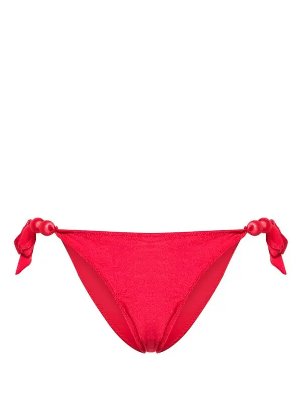 Cult Gaia Euphrasia Beaded Bikini Bottoms - Red