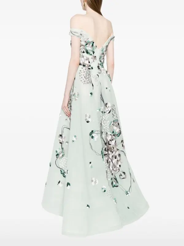 SAIID KOBEISY Off-shoulder Tulle Gown