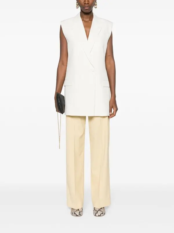 Fabiana Filippi Single-breasted Gilet - White