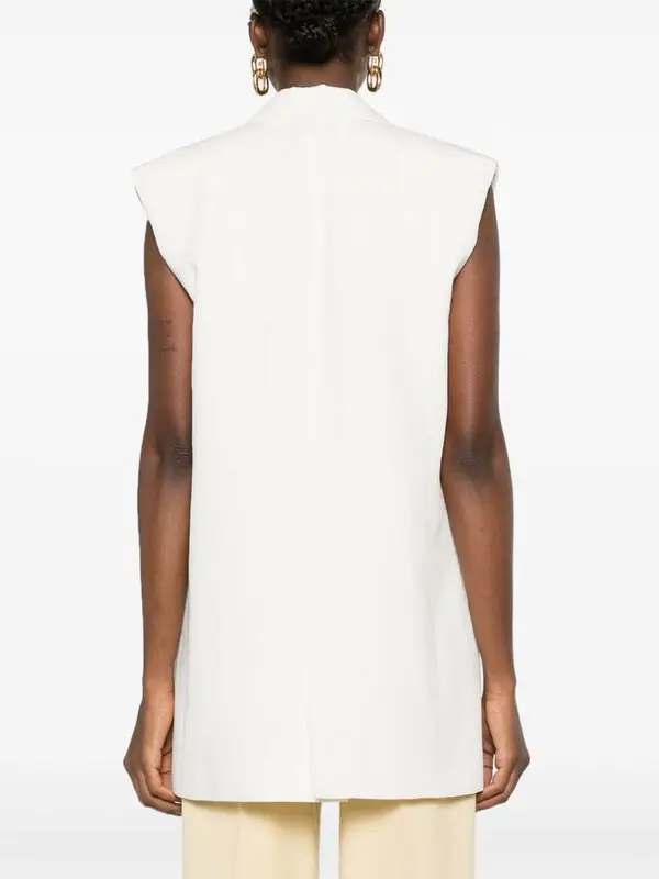 Fabiana Filippi Single-breasted Gilet - White