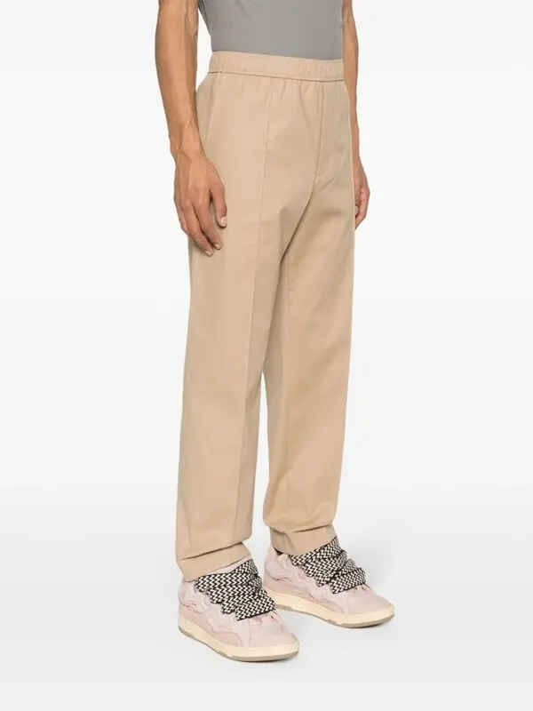 LANVIN Mid-rise Straight-leg Trousers - Neutrals