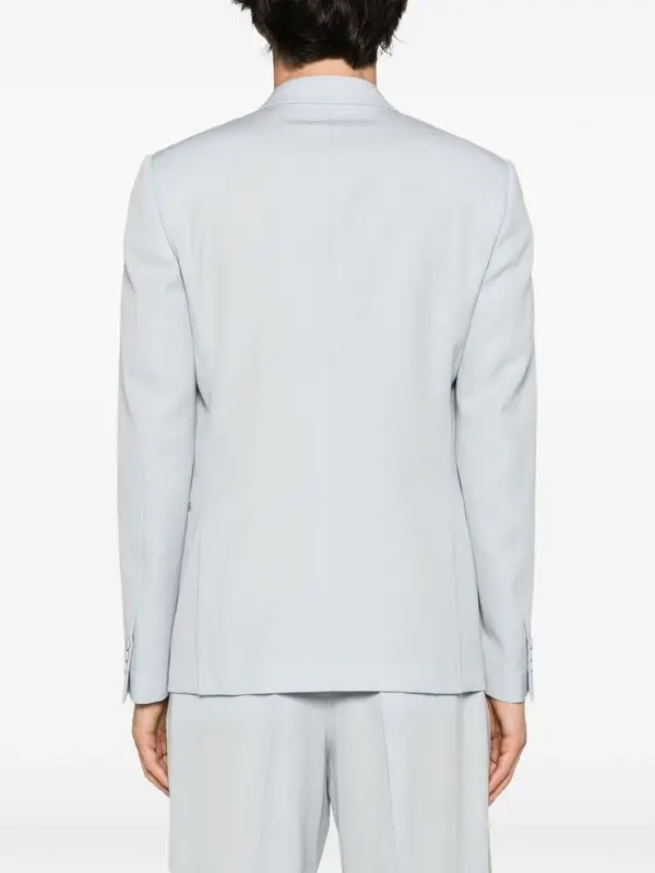 Off-White Peak-lapels Double-breasted Blazer - Blue
