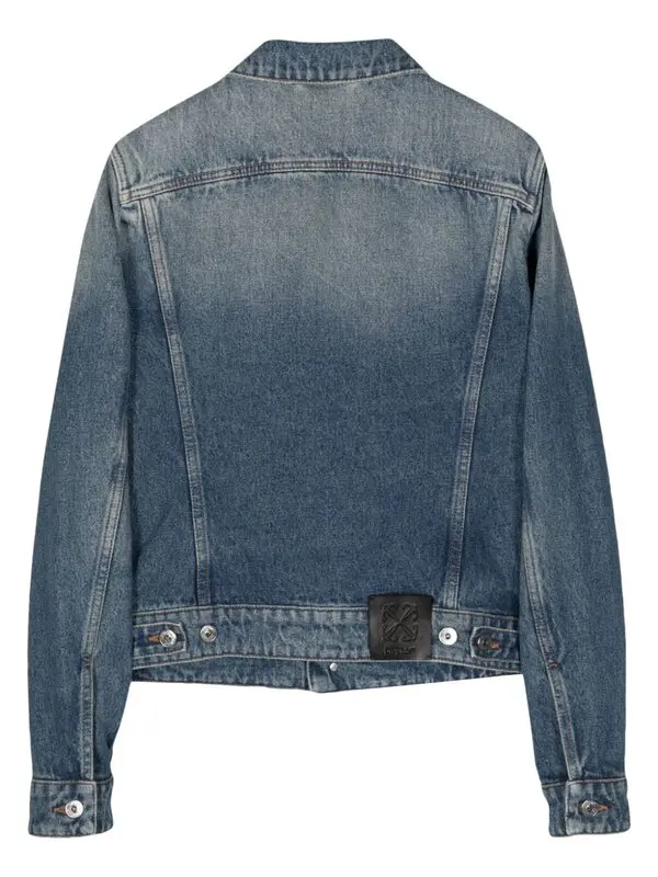 Off-White Distressed Denim Jacket