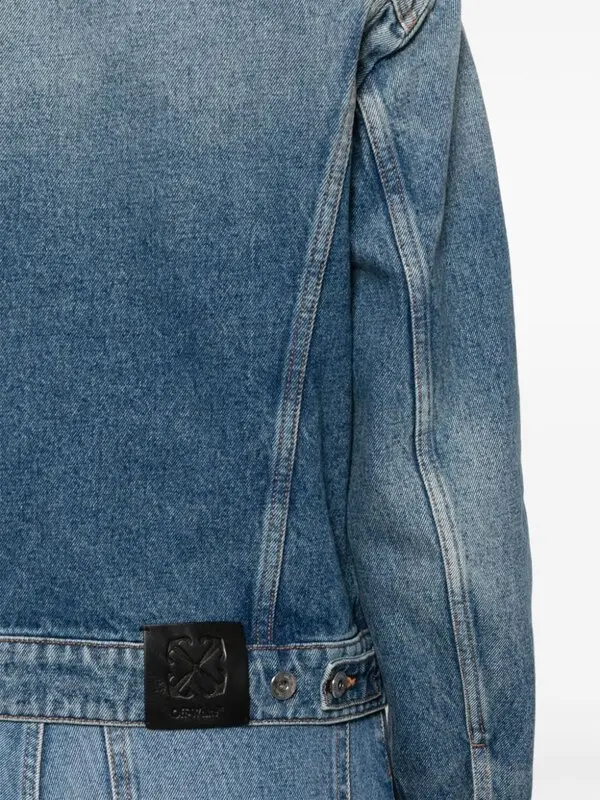 Off-White Distressed Denim Jacket
